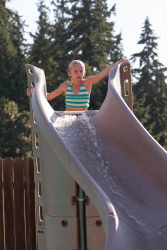 S.R. Smith 688-209-58123 TurboTwister Right Curve Pool Slide, Sandstone