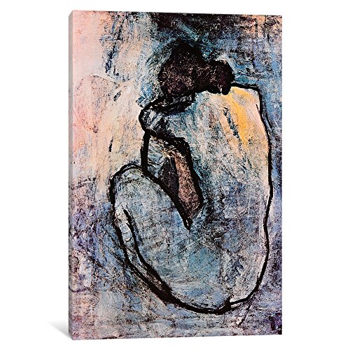 iCanvasART 315-1PC3-18x12 iCanvas Blue Nude Print by Pablo Picasso, 12" x 0.75" x 18"