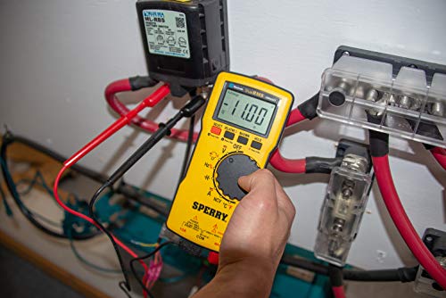 Sperry Instruments DM6850T Digital Multimeter, Thin, TRMS, Bluetooth, Autoranging, 600 V AC/DC, 10A Current, ConTinuity, Resistance, Capacitance, Frequency, Temperature