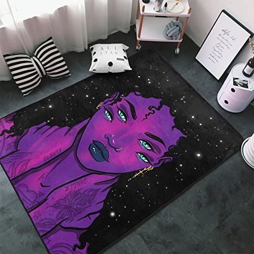 YUXIXI Non-Slip Area Rugs Home Decor Ghost Girl from Outer Space Floor Mat Living Room Bedroom Carpets Doormats 60 X 39 Inches