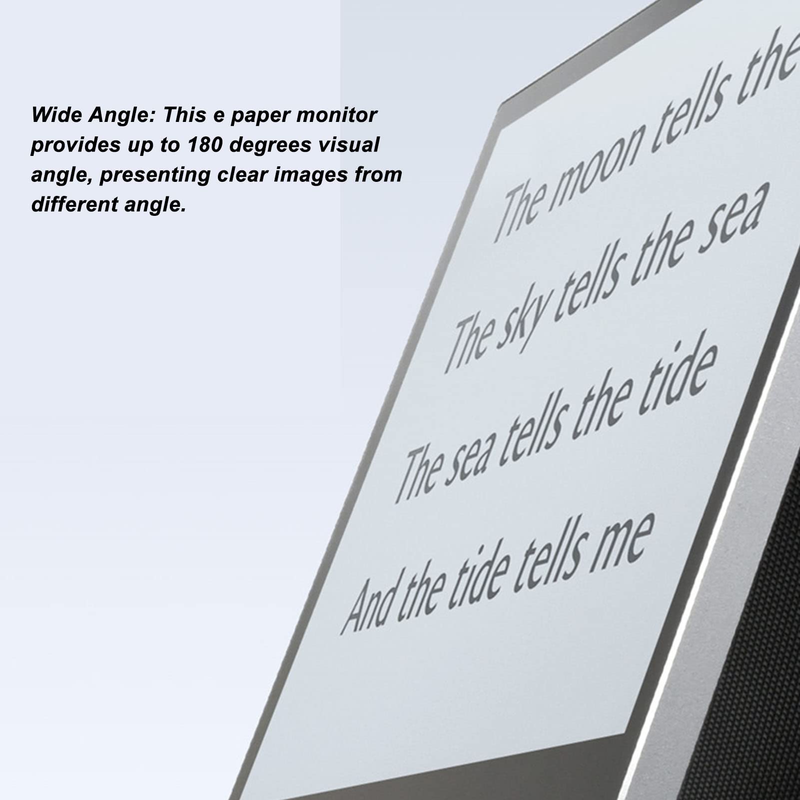 TUORE Ink Display, E Paper Screen 10.3 Inch 15Hz Refresh Wide Angle for Computer (US Plug)