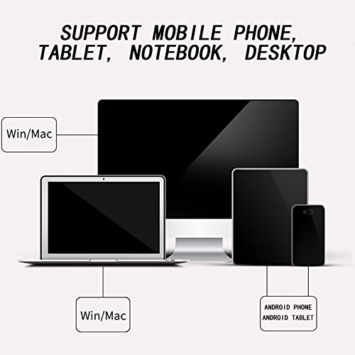 PUFAN Graphics Drawing Tablet, 8.3 X 7 Inch Ultrathin Graphic Tablet, with 8192 Levels Pressure Sensitive Pen, Compatible Mac, Windows and Android, for Drawing, Design, Art Creation Sketch