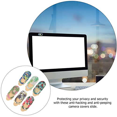 SOLUSTRE Laptops 6PCS Webcam Cover Slide Tablet Laptop Camera Cover Web Blocker Privacy Cover Slide Slides