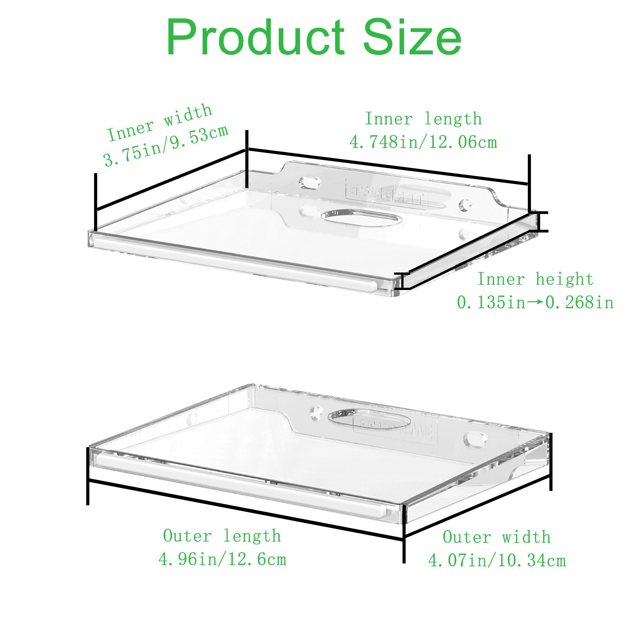 TERDEWE (12 Pack) Clear Floating Wall Shelf, Wall Floating Shelves for Funko Pop, Action Figures,Security Cameras, Baby Monitors, Speakers or Any Small Accessories.