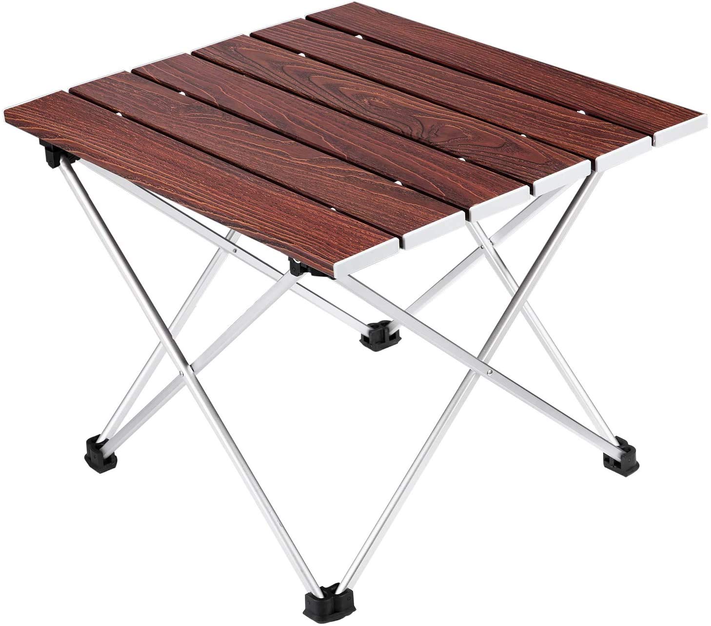 Ledeak Camping Folding Table, Portable Lightweight Foldable Compact Small Roll up Table with Carry Bag, Perfect for Outdoor, Camping, Picnic, Beach, Hiking, Easy to Install & Clean