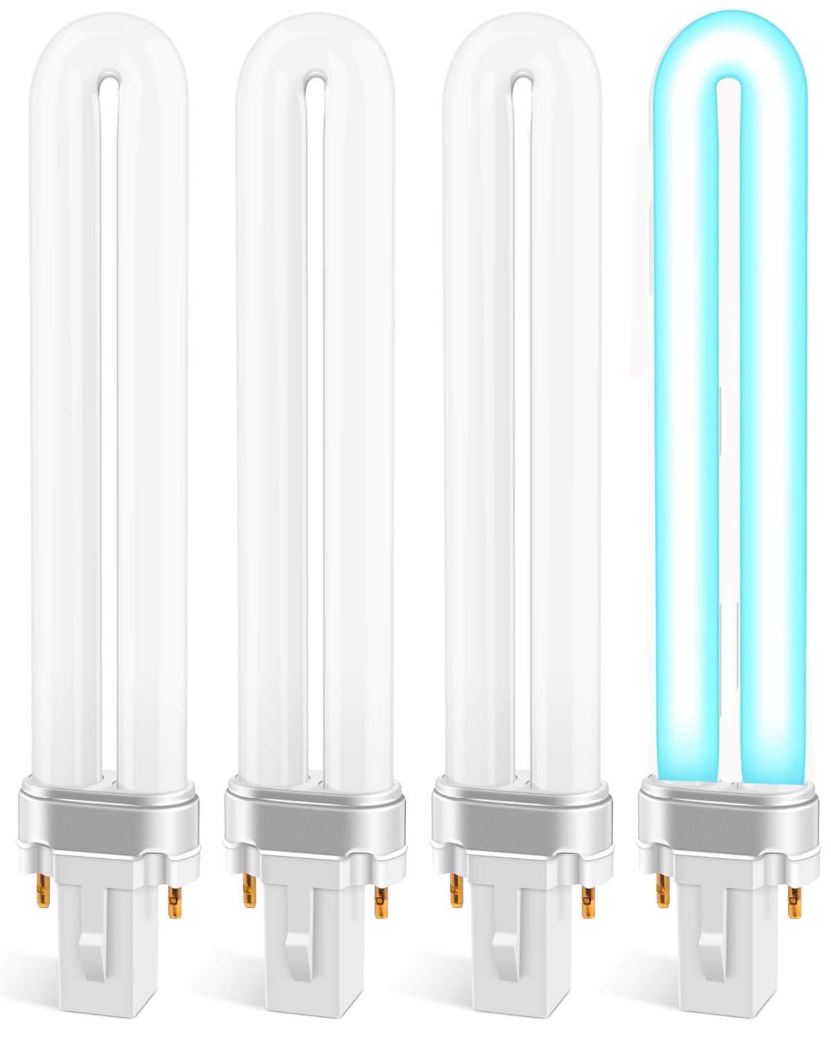 PACETAP 9W Bulbs 21050 Replacement for DynaTrap Models DT3009, DT3019 and DT3039, U Shape Replacement Bulbs Light for DynaTrap (4 Pack)