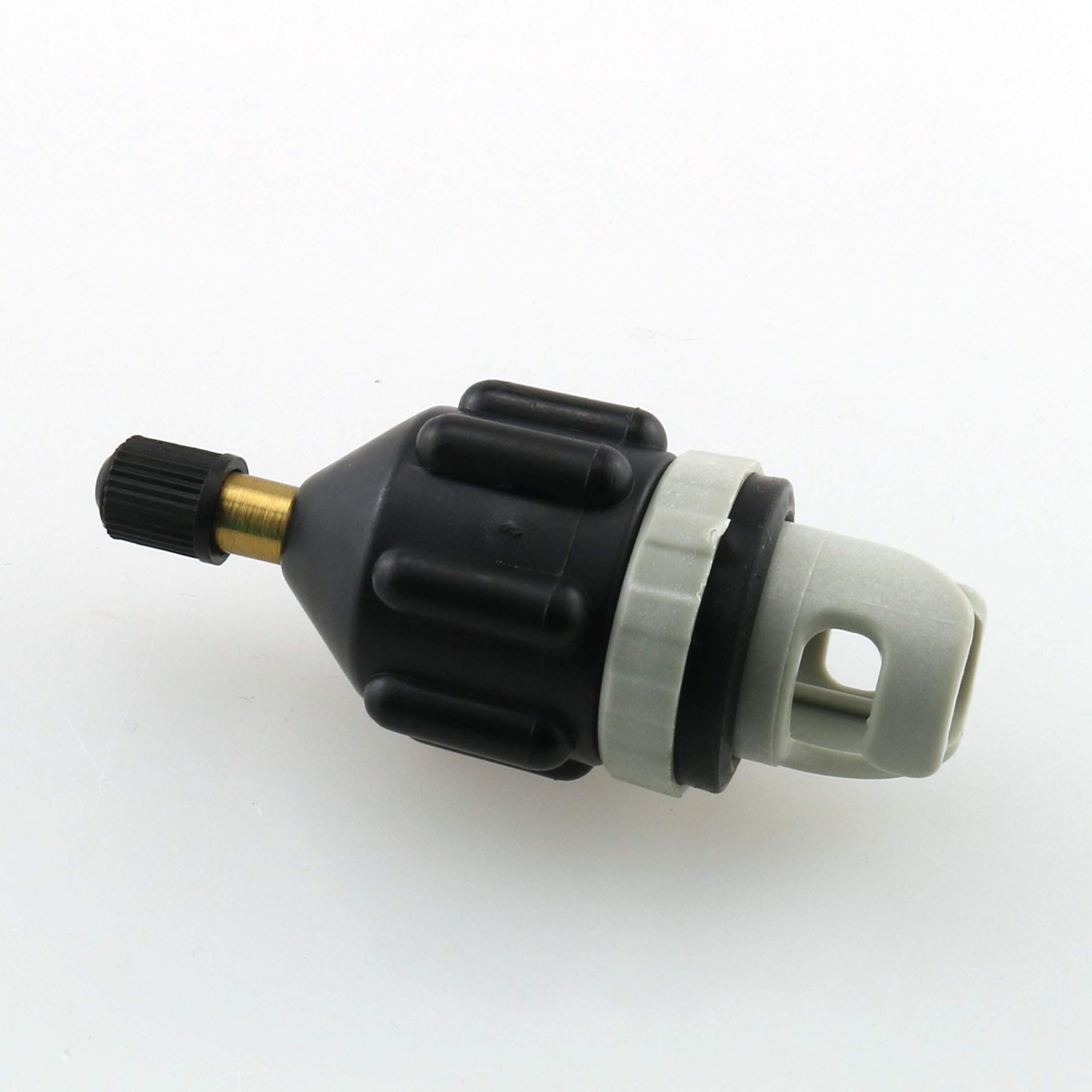 HJ Garden 1pcs Inflatable Boat SUP Pump Adaptor Air Pump Converter Kayak Valve Adapter with Air Valve Attachment, Black
