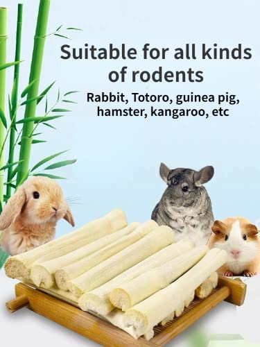 Sweet Bamboo Chew Sticks for Rabbits, Bunny Molar Treats Snack for Small Animals Hamster Chinchilla Guinea Pigs Rabbit Squirrel Natural Teeth Grinding Toys (500g/1.1lb)