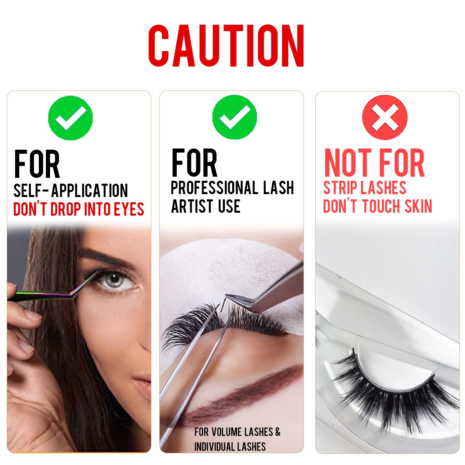 Sensitive Eyelash Extension Glue, Shadomagic Adhesive Lash Extension Glue for False Eyelashes, 40-50 Days Retention Best Professional Self Use & Individual Volume 5ml Eye Lashes Extension Glue