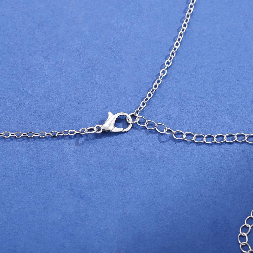Jozape Simple Bikini Waist Belly Silver Star Body Chain for Women and Girls