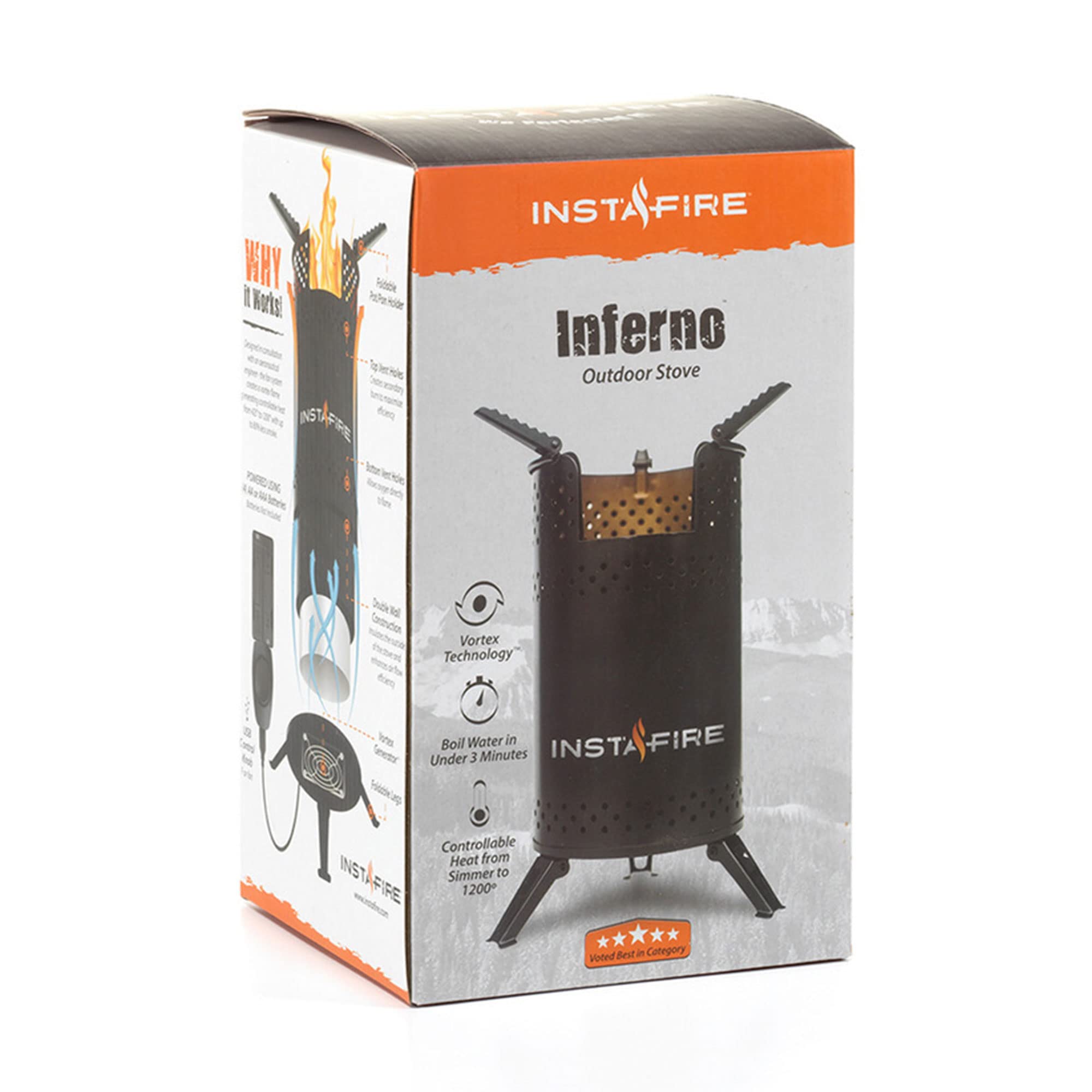INFERNO Outdoor Biomass Stove (Compact, Camping, Off-Grid, Emergency) by InstaFire