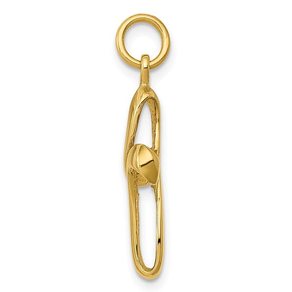 IceCarats 14K Yellow Gold Holy Cross Necklace Religious Pendant Jesus Christ Charm Only