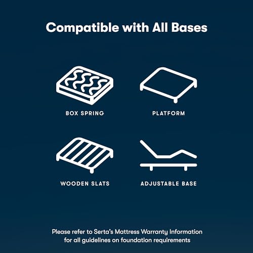 Serta iComfortPro - Canterbury 15" Plush Cal King Latex Foam Mattress - Cooling System, 5 Support Zones, and Responsive Latex Foam - 100 Night Trial and CertiPUR-US Certified