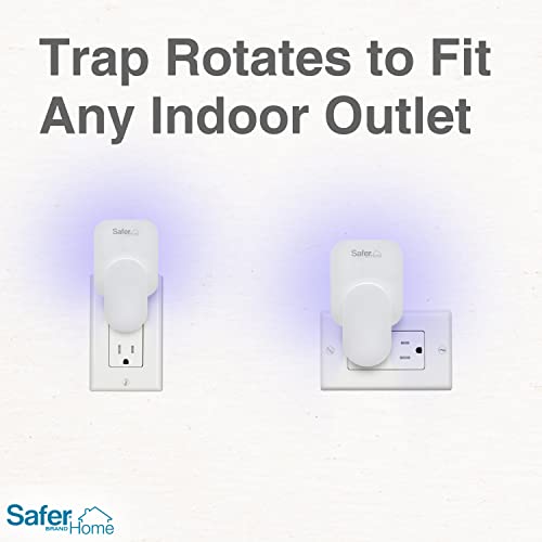 Safer Home SH502 Indoor Plug-In Fly Trap for Flies, Fruit Flies, Moths, Gnats, and Other Flying Insects β 400 Sq Ft of Protection