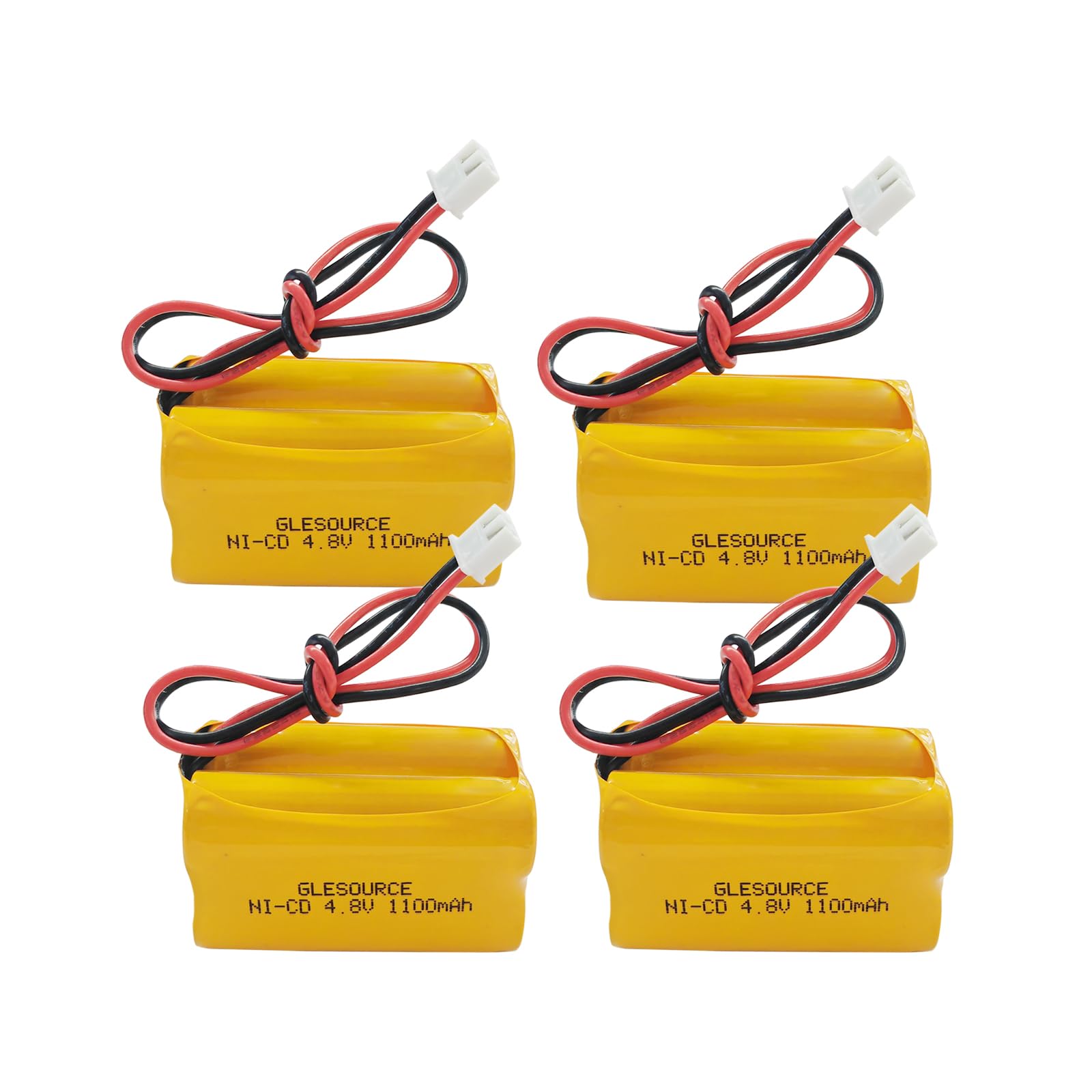 XUNTU 4.8V 1100mAh Ni-Cd Battery Pack Compatible for MAG93NC487 Lithonia ELB B006 Lithonia ELBB006 ELBCS06 ELB-CS06 Emergency/Exit Light Sign (10 Pack)