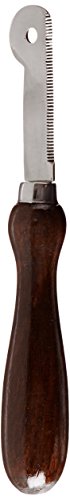 Tamsco Stripping Knife Round Handle Round Handle Stainless Steel Wooden Handle Extra Fine Teeth