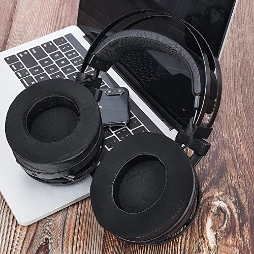 SOULWIT Cooling-Gel Ear Pads Cushions Replacement, for Razer Kraken 2019/Tournament Edition/Ultimate/Kitty, Earpads for Nari/Essential/Ultimate, Blackshark V2 X, Kraken X/V3 X Headset-Matte Black