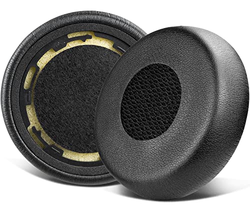SOULWIT Earpads Replacement for Jabra Evolve 75(75UC 75MS 75SE) Stereo Wireless Bluetooth Headset, Ear Pads Cushions with High-Density Noise Isolation Foam, Softer Protein Leather