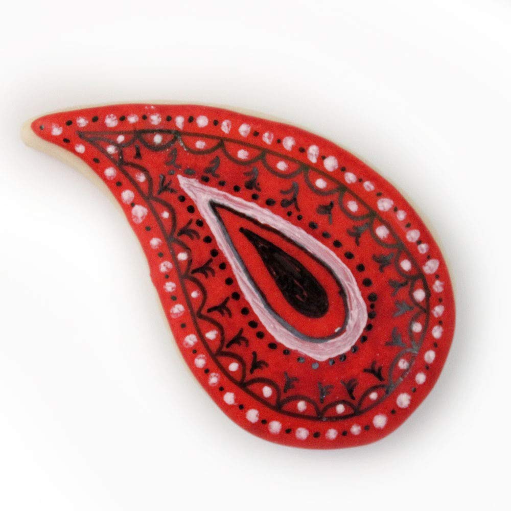 Paisley Cookie Cutter 3.5 Inch - Made in the USA β Foose Cookie Cutters Tin Plated Steel Paisley Cookie Mold