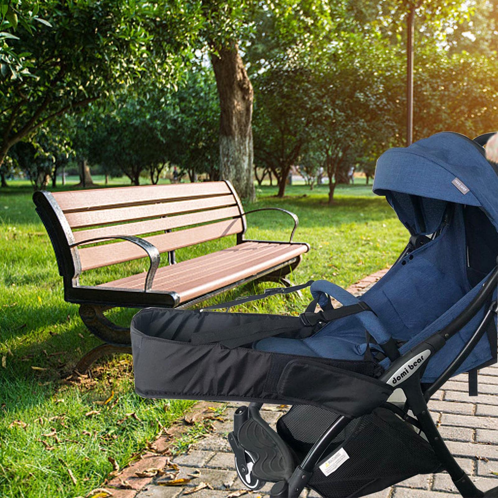 SuTL Foot Rest for Stroller - Adjustable Baby Stroller Footrest Extension | Pram Feet Extension Footrest Pushchair Accessories, 50cm Extended Seat Board for Stroller Pram
