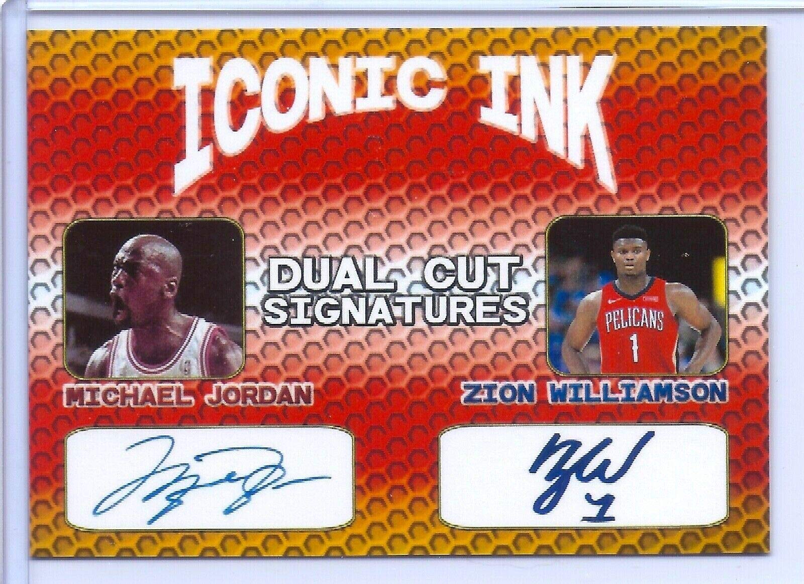 ICONIC INK Michael Jordan & Zion Williamson 2019 Autographed Edition Rookie Card!