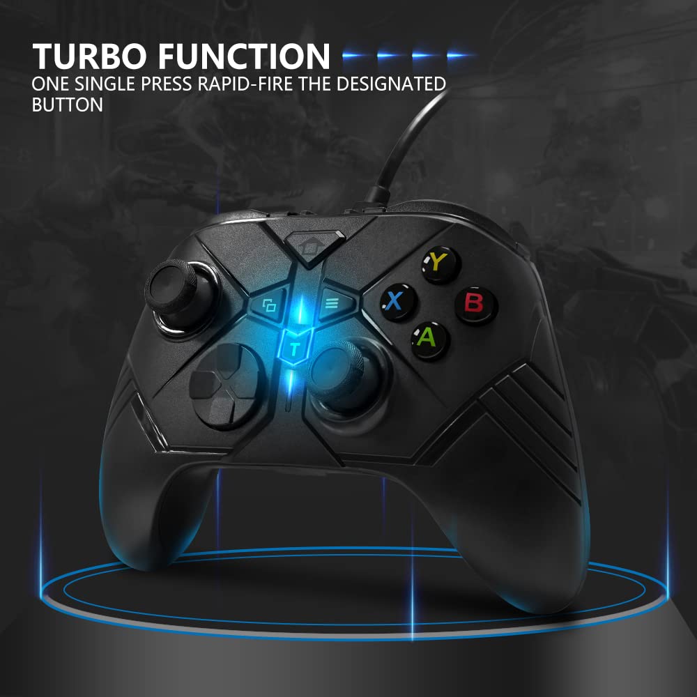RIDAC Enhanced Wired Controller Compatible with Xbox One/One X/One S/One Series X/S Console and PC(Win7/8/10), Wired Video Game Controller, Gaming Controller