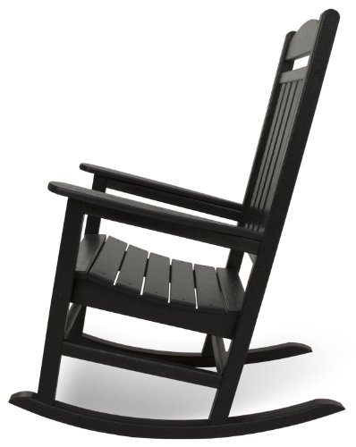 POLYWOOD R100BL Presidential Rocking Chair, Black