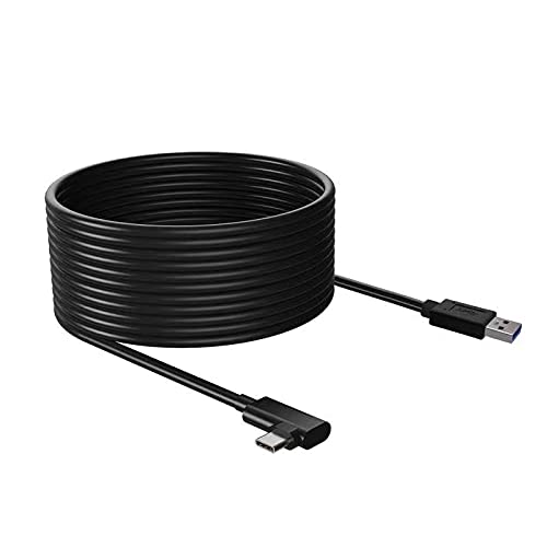 Link Cable 16ft(5m) for Quest 2 / Quest 1 - VRECKOY USB Type A to C,5Gbps USB 3.2 Gen 1 3A Compatible for Oculus Quest Headset and Gaming PC,High Speed Data Transfer & Fast Charging