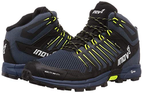 Inov-8 Men's Roclite 345 GTX Hiking-Boots, Navy/Yellow, 10