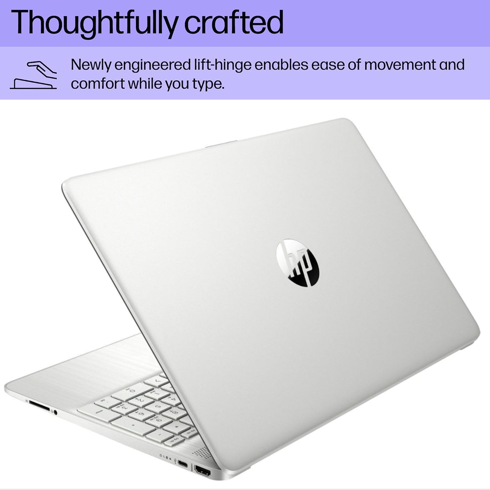 HP 2023 Newest Laptop, 15.6" Touchscreen Display, Intel Core i3-1215U Processor, 8GB RAM, 512GB SSD, Fast Charge, Intel UHD Graphics, Wi-Fi, Bluetooth, Webcam, Thin & Portable, Windows 11 Home