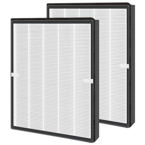 ROMON 2 Pack TT-AP003 Replacement Filter Compatible with TaoTronics TT-AP003 and VIVOSUN 5-in-1 Air Purifiers, H13 Grade True HEPA and Activated Carbon Filter