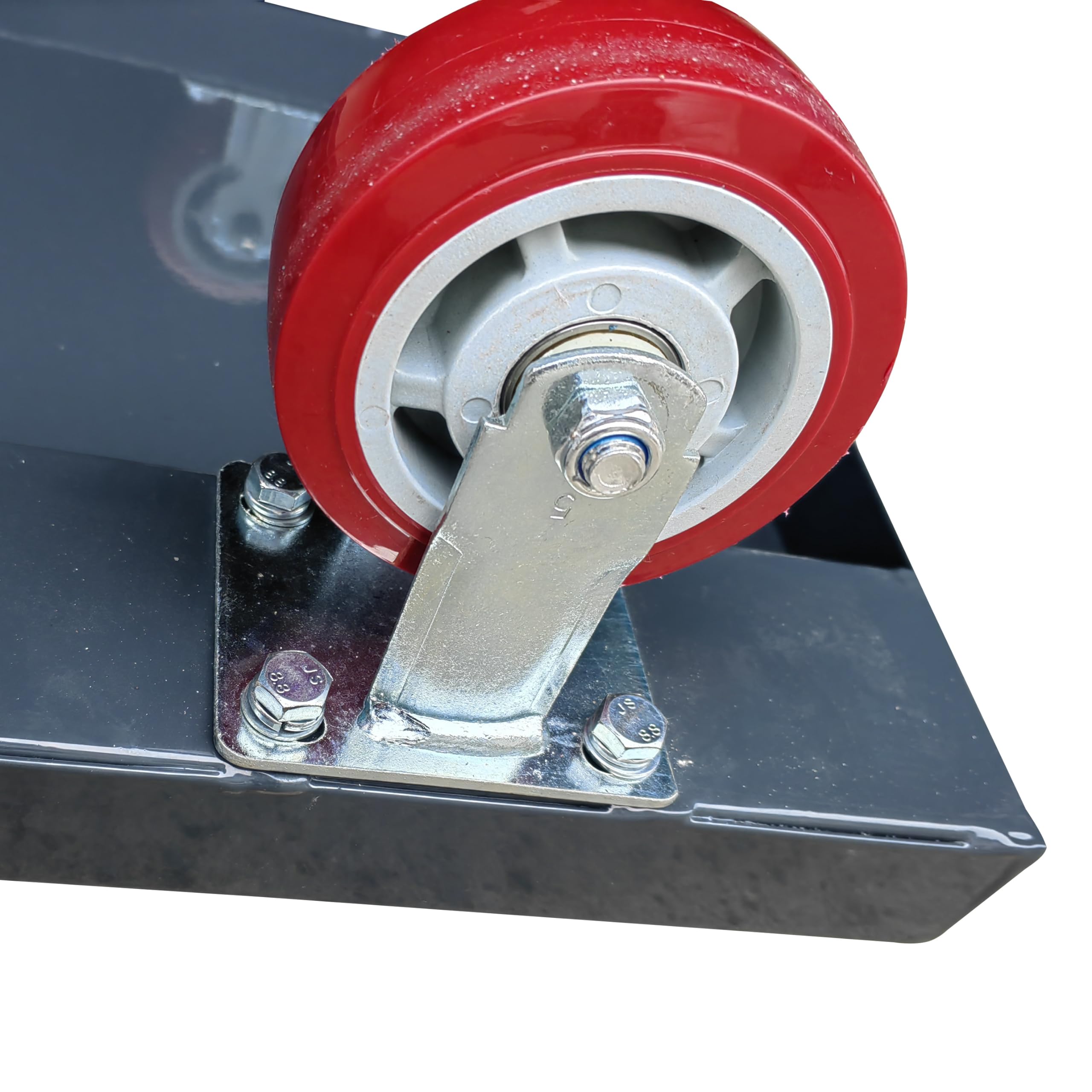 Platform Truck, Steel Deck, 30" x 60", 5" PU Casters, 2000 lb. Cap., Heavy Duty, Industrial Standard, Pake Handling Tools