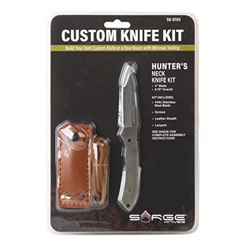 Sarge Hunter's Neck Fixed Blade Knife Kit – Handle Material Sold Separately