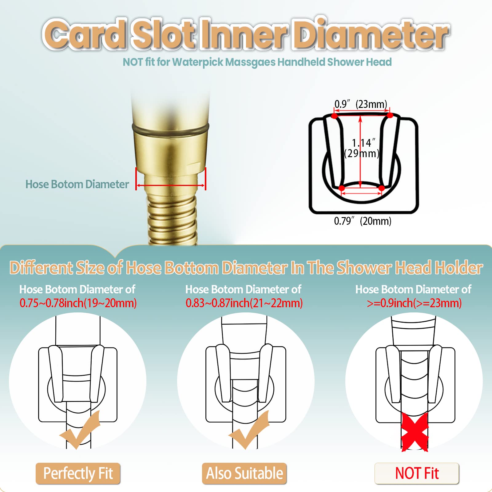 YDmeet Shower Head Holder for Handheld Shower Wand and Shower Diverter Valve with Elbow Outlet Desgin, All Metal Brass, Brushed Gold