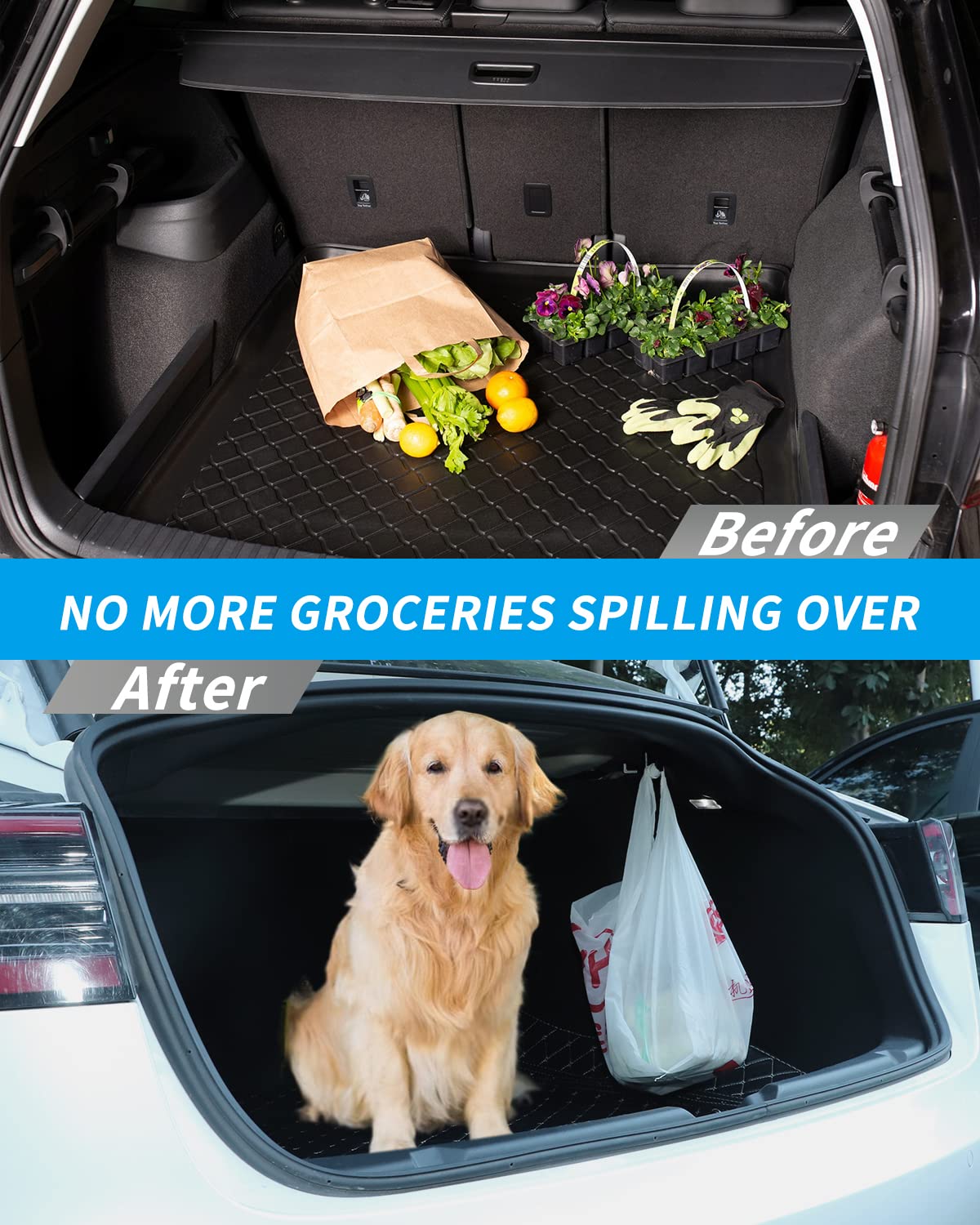 SPARKWHIZ Trunk Grocery Bag Hook for 2018-2023 Tesla Model 3 Aluminum Hook Hanger, Interior Accessories, Black