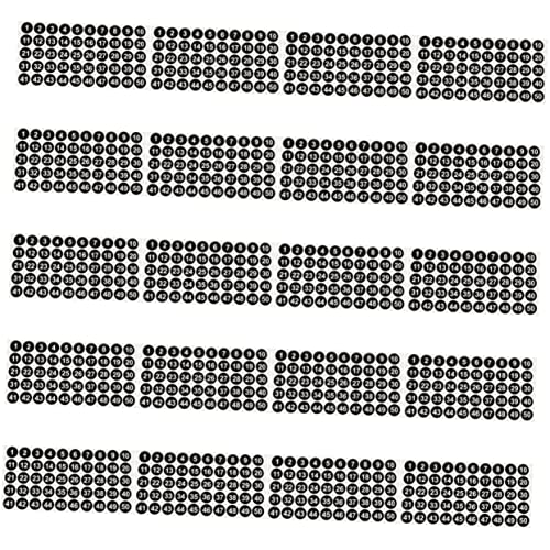 Tofficu 60 Sheets Locker Self-Adhesive Organizing of Digital Mail Bins - Cm for Adhesive Inventory Classification Number Label Stickers Decals Tool Sticker Sign Office Vinyl Round