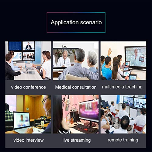NDI PTZ Camera, 20X-NDI Conference Camera HDMI 3G-SDI LAN POE 4K 60FPS Broadcast Live Streaming NDI Camera for Church Supports vMix OBS