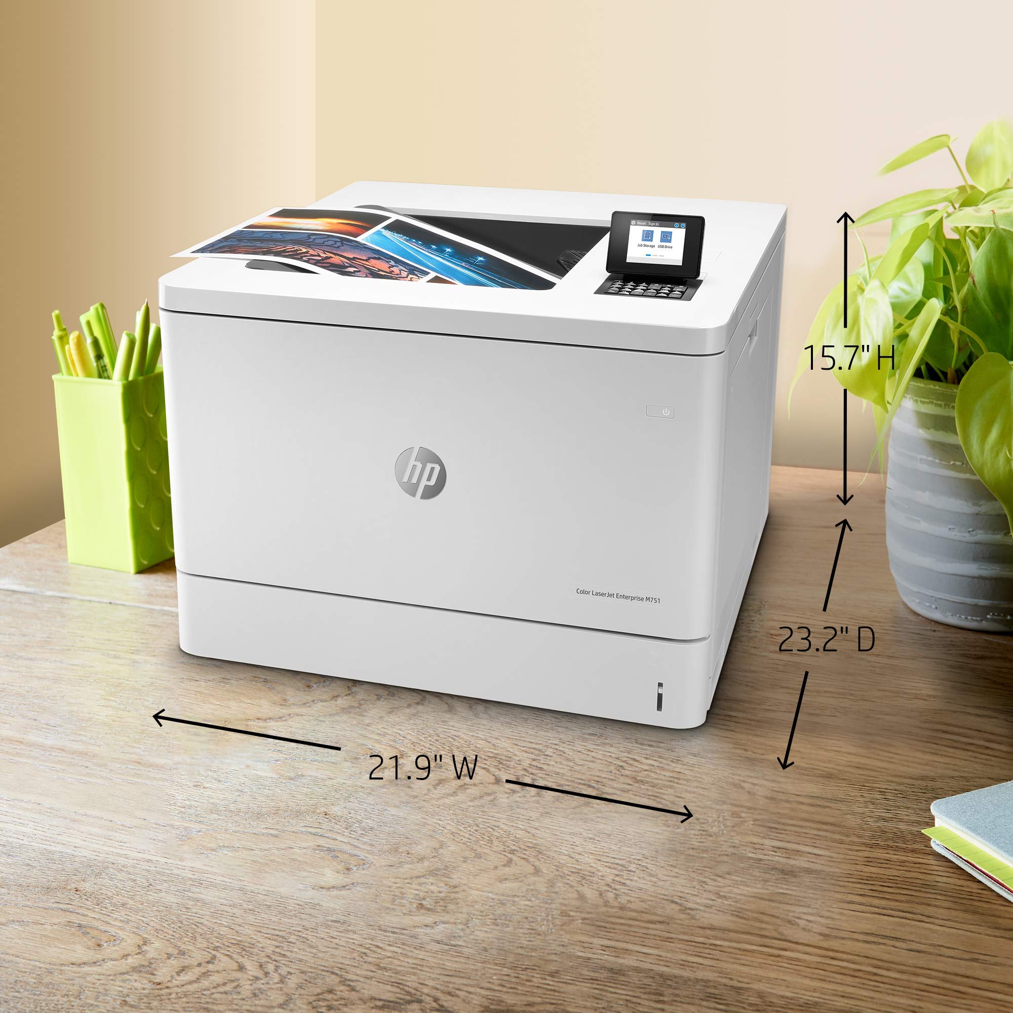 HP Color Laserjet Enterprise M751n Printer with One-Year, Next-Business Day, Onsite Warranty (T3U43A) (Renewed)
