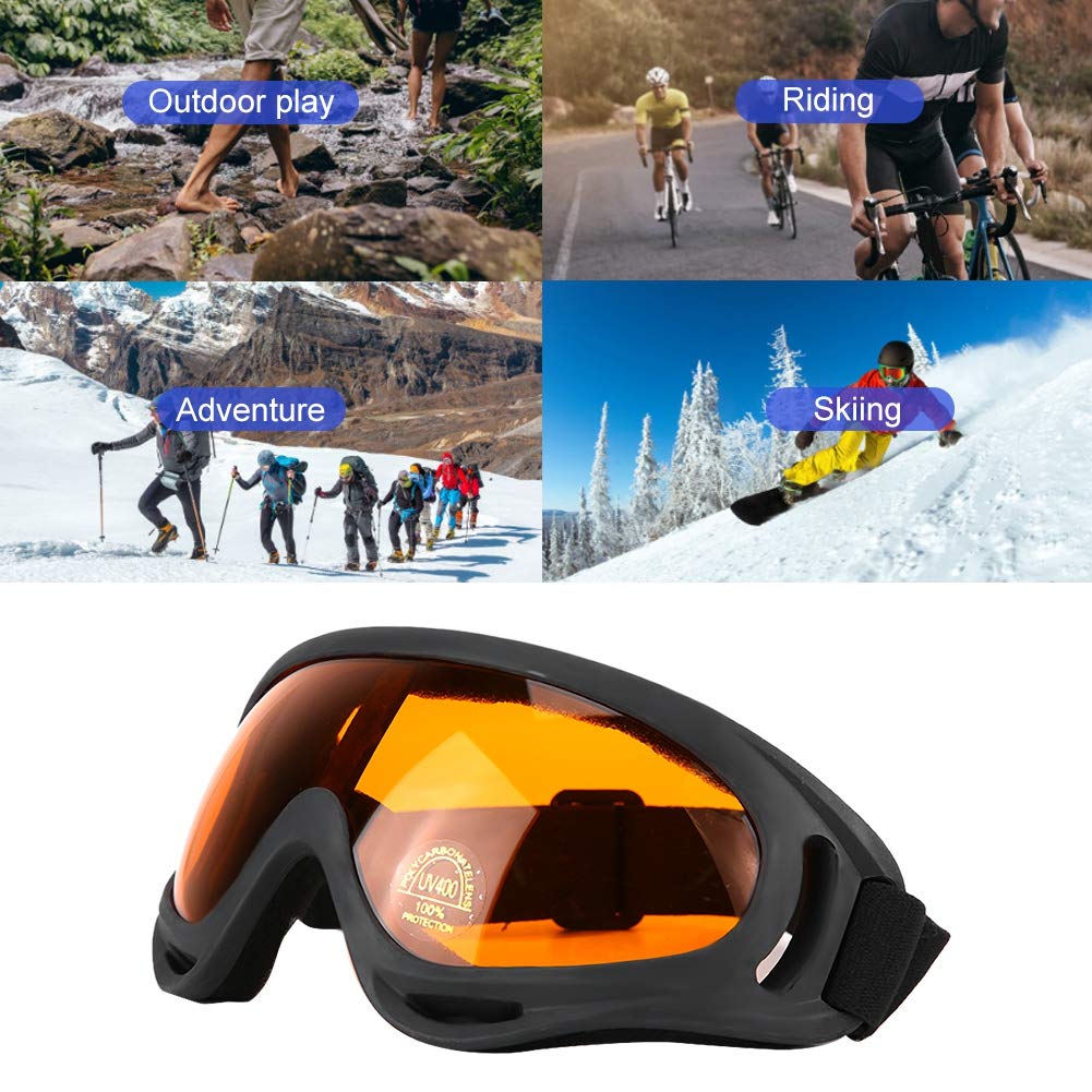 idalinya Sports Goggles Cycling Goggles Uv400 Protection Windproof Anti-Shock Motorcycle Ski Glasses Dustproof(#3)