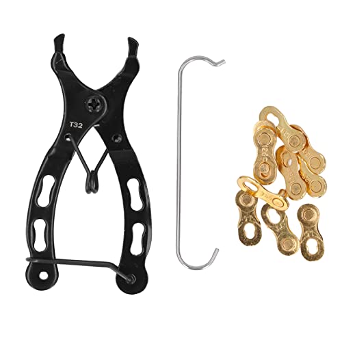 QSTNXB Bike Link Plier, 12 Speed Bike Quick Link Remover Removal Tool, Double X Bridge Design Master Link Pliers Tool, for Road and Mountain Bikes, Wrench Tool