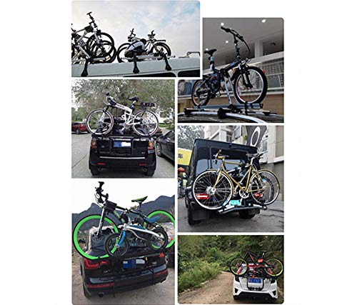 LIQIANG Car Bicycle Rack, Double Safety Lock Bicycle Rack, Can Load 2 Bicycles