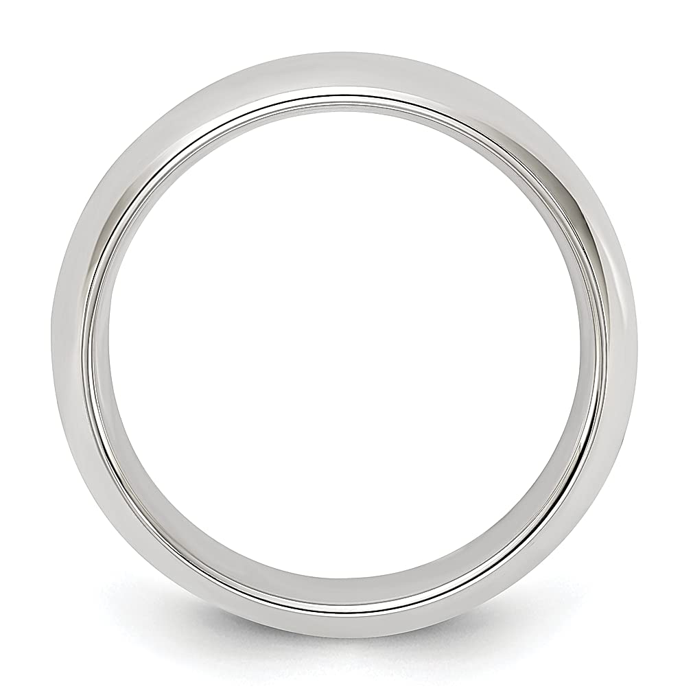 IceCarats 925 Sterling Silver 6mm Comfort Fit Size 11 Plain Classic Wedding Band Ring