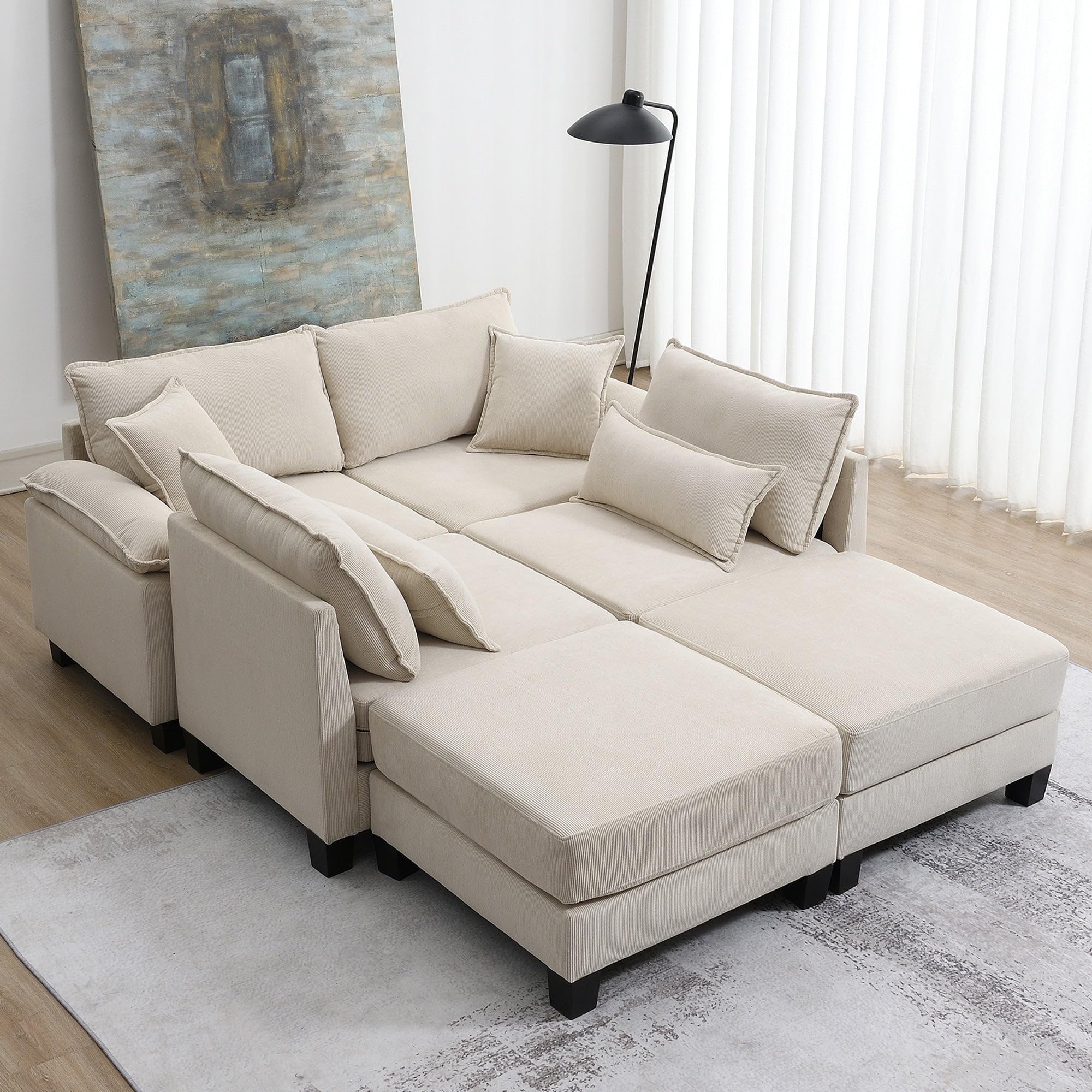 XDOUT 70.1" Queen Pull Out Sofa Bed, 3-in-1 Convertible Sleeper Couch with 2 Soft Pillows, Multi-Functional Velvet Loveseat for Living Room, Bedroom, Apartment, Office
