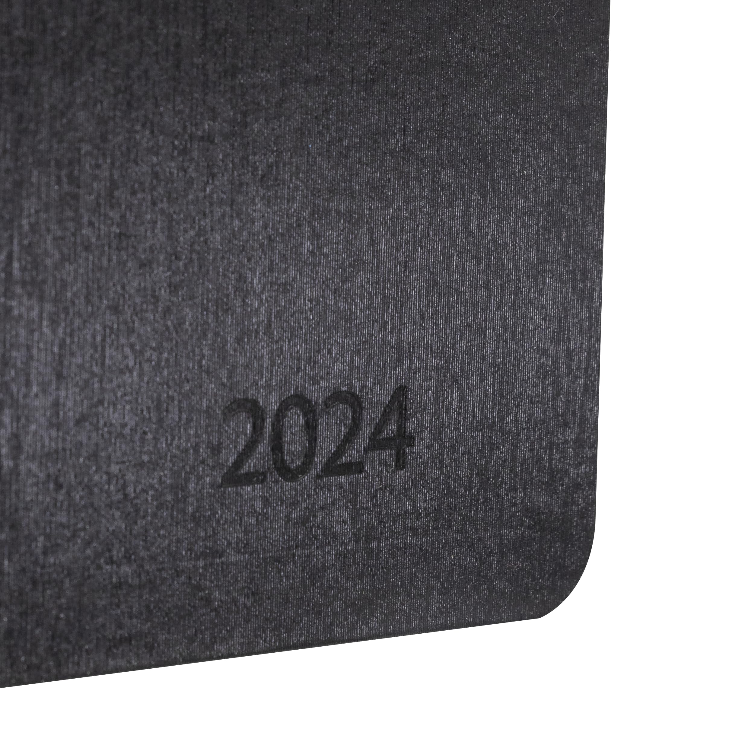 Idena 11041 Pocket Diary 2024, DIN A7, Black, 168 Pages, Diary, Weekly Planner