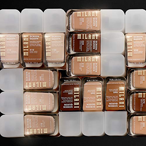 Milani Screen Queen Liquid Foundation Makeup - Cruelty Free Foundation With Digital Bluelight Filter Technology (Nude Ivory)
