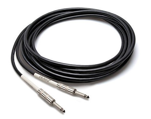 Rockburn 10 Watt Amplifier for Electric Guitar with Overdrive, EQ Controls & Carry Handle (BC-10S-BK) and Hosa GTR-210 Straight to Straight Guitar Cable, 10 Feet