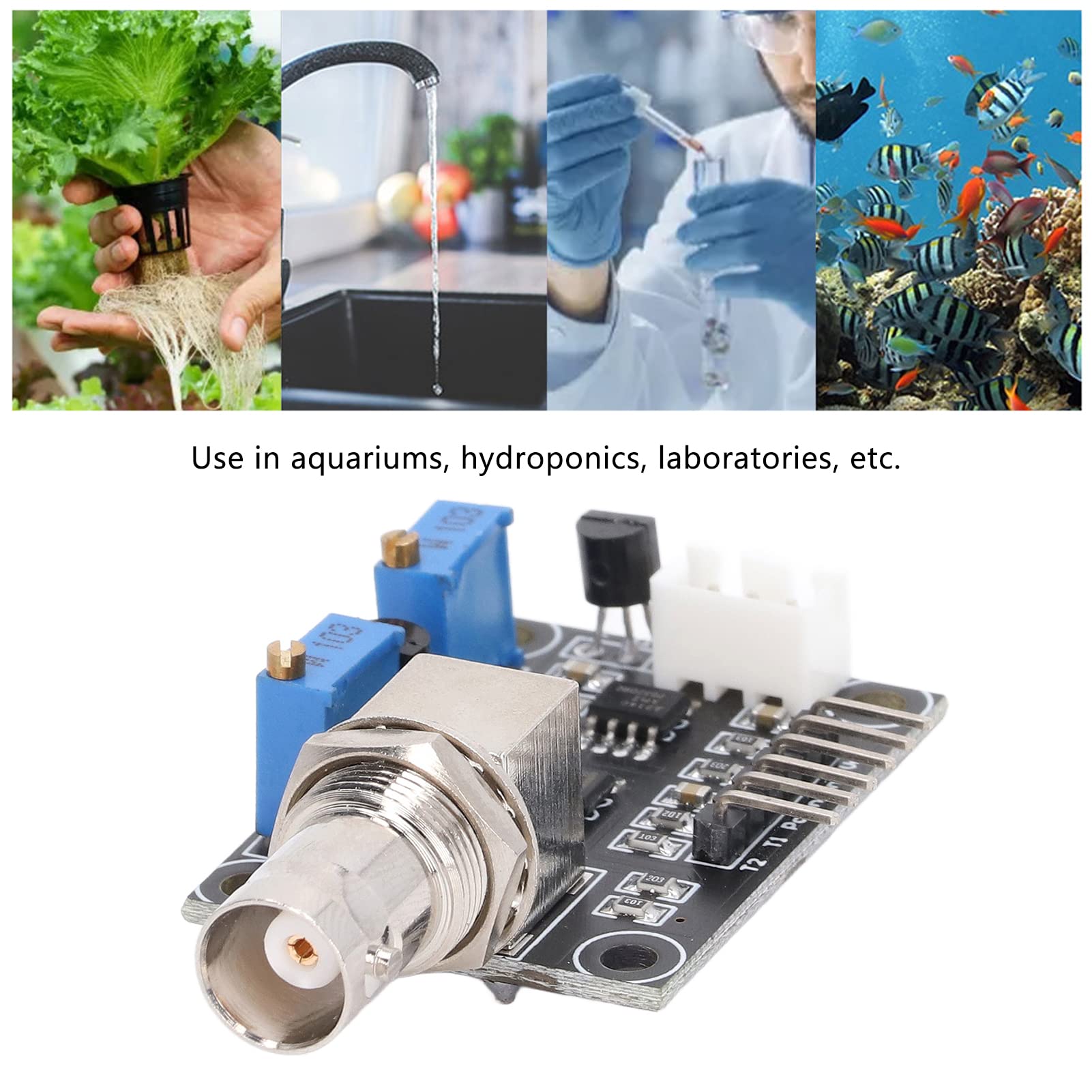 Value Sensor Module, Detection Sensor BNC Connector Digital Probe Monitor Kit PH0β14 Value
