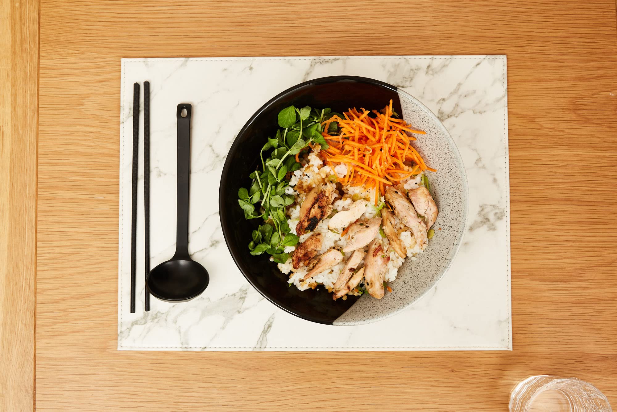 Superly Ceramic Ramen Bowl Set - Japanese Noodle Bowl with Chopsticks and Spoon - Large 60 Oz Bowls - Cute Asian Bowls for Udon, Vietnamese Pho - Soup Bowl with Unglazed Bottom and Screw Thread Design