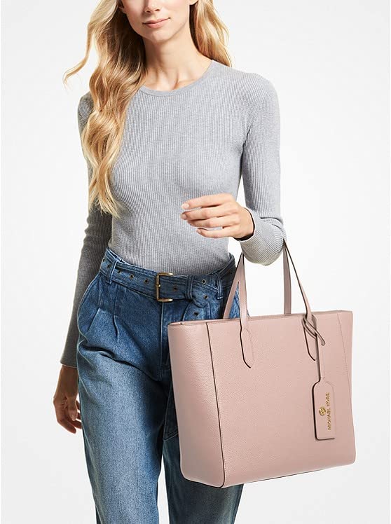 MICHAEL KORS Sinclair Large Pebbled Leather Tote Bag (Soft Pink)