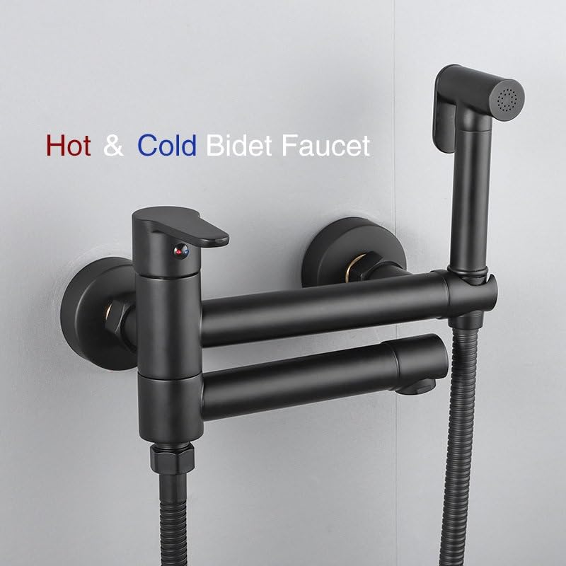 yghlh Faucet Handheld Toilet Bidet Sprayer Shower Head Hot Cold Water Mixer Self Cleaning